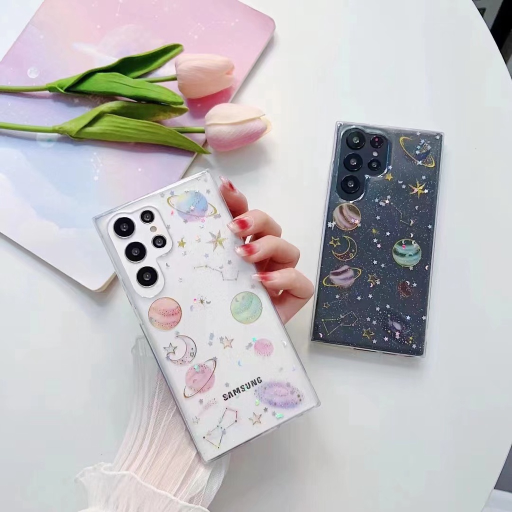 ดาวเคราะห์จักรวาล ซองโทรศัพท์ Samsung Galaxy S25 Ultra S24 FE S24 Ultra S23 Ultra 23 Plus ...