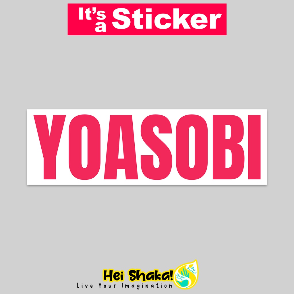 Yoasobi Sticker, สติ๊กเกอร์นักดนตรี Musak ของญี่ปุ่น, วัสดุไวนิลกันน้ํา ...