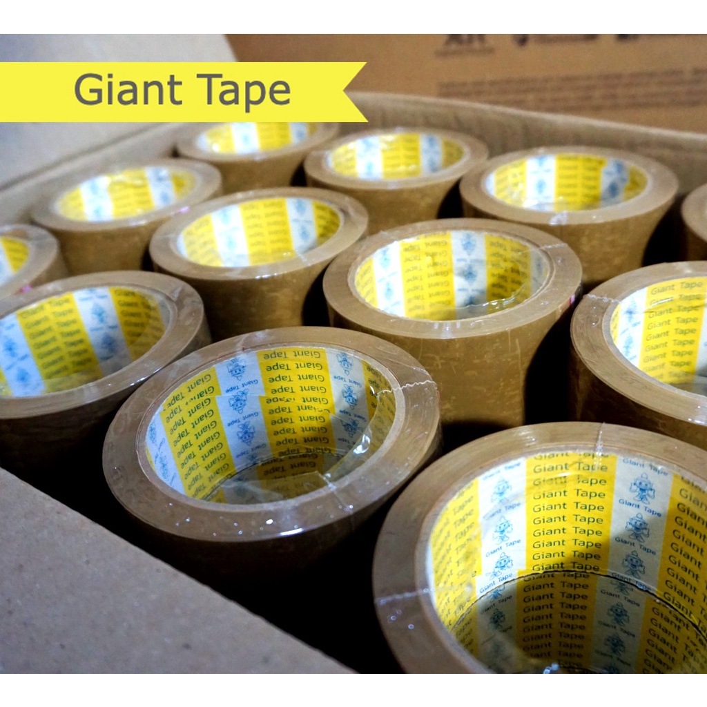 ถูกที่สุด เทปใส เทปน้ำตาล 2" 45และ100หลา Giant tape 72 ม้วน รุ่นเฮงๆปัง ...