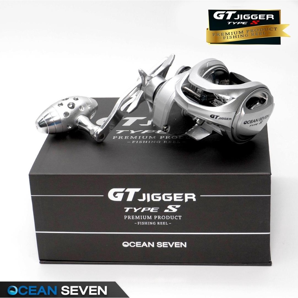 GT JIGGER Type S รุ่นใหม่ล่าสุดจาก Ocean7 สีเงินสวย น้ำหนักเบามือ เบรค ...