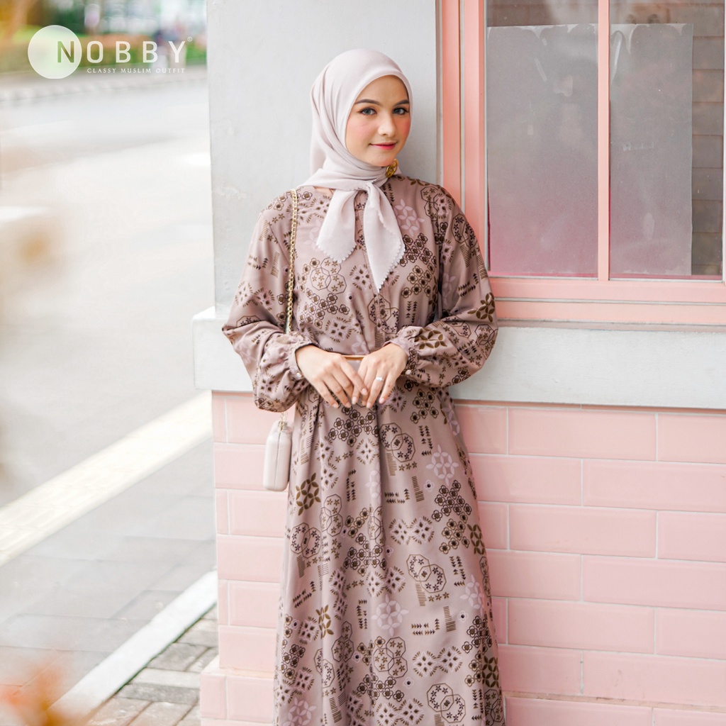 Nobby Helwa Gamis Premium Modern ผ้าบาติก ลวดลาย ขนาด S - XXL | Shopee ...