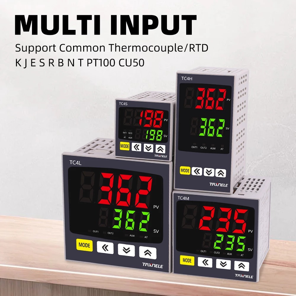 Digital PID Thermostat Dual Output Universal Input TC4S TC4H TC4L TC4M Temperature Controller ...
