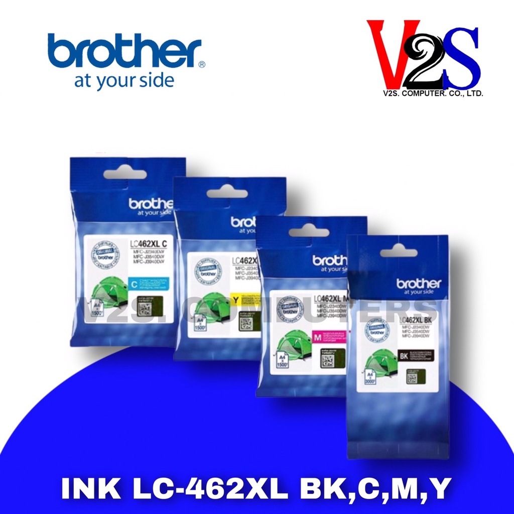 ตลับหมึกอิงค์เจ็ท Brother Ink LC-462XL BK,C,M,Y ของแท้ 100% | Shopee ...