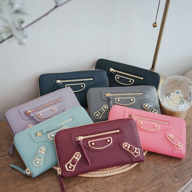 BL Balen purse goatskin leather กระเป๋าสตางค์ใบยาว งานหนังแท้ ใส่มือถือ ...