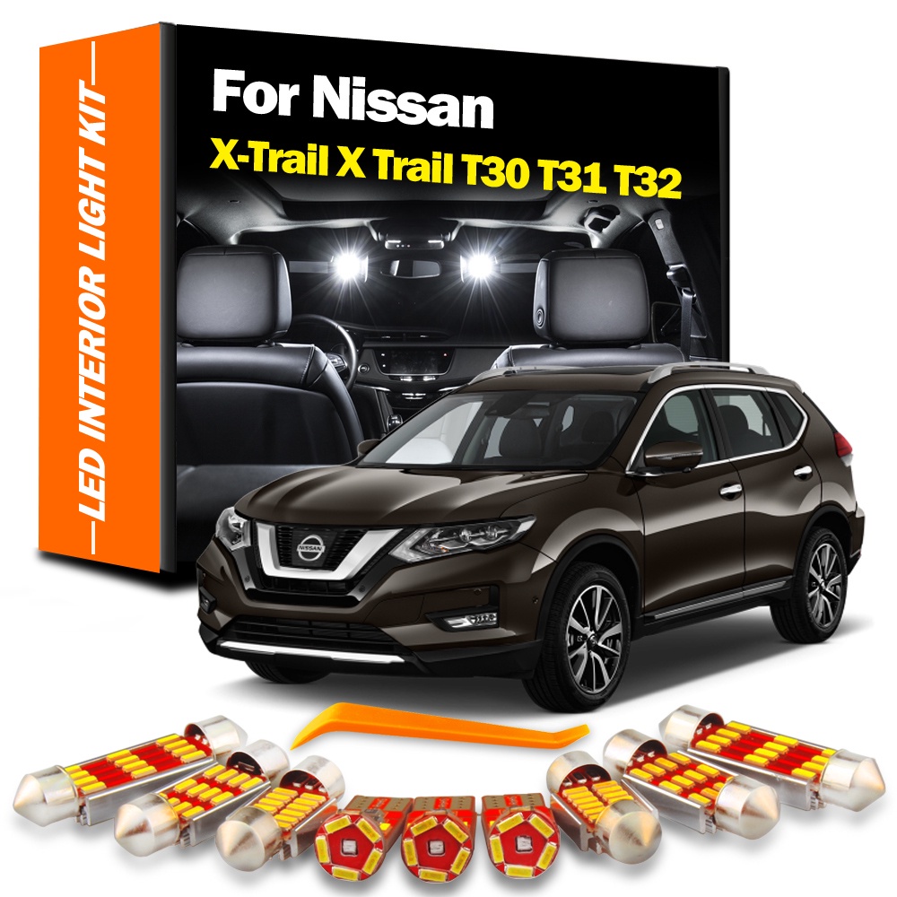 ชุดหลอดไฟ LED ภายในรถยนต์ สําหรับ Nissan X-Trail X Trail T30 T31 T32 2001-2020 | Shopee Thailand