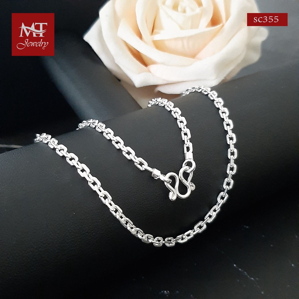MT สร้อยคอเงินแท้ คตกิต กว้าง 3 มม ยาว 14 16 18 20 22 24 25 นิ้ว พระ3องค์ (sc355) MT Jewelry มณี ...