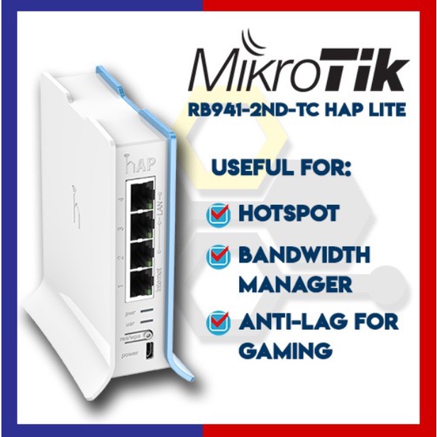 Mikrotik RB941-2nD-TC Hap Lite SOHO Router haplite | Shopee Thailand