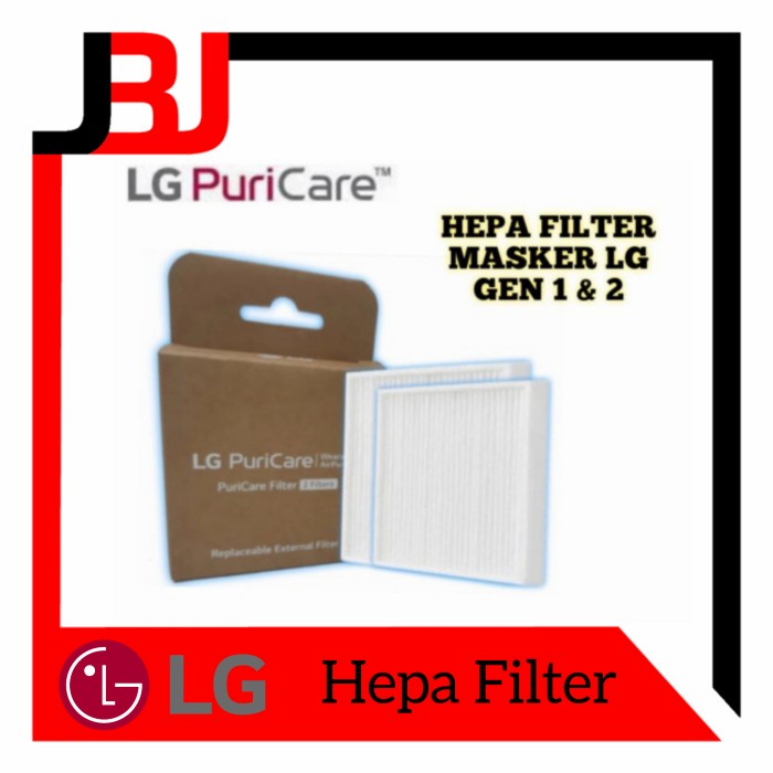 Sago Lg Hepa Filter Mask Lg Puricas Gen 1 Gen 2 Ori | Shopee Thailand