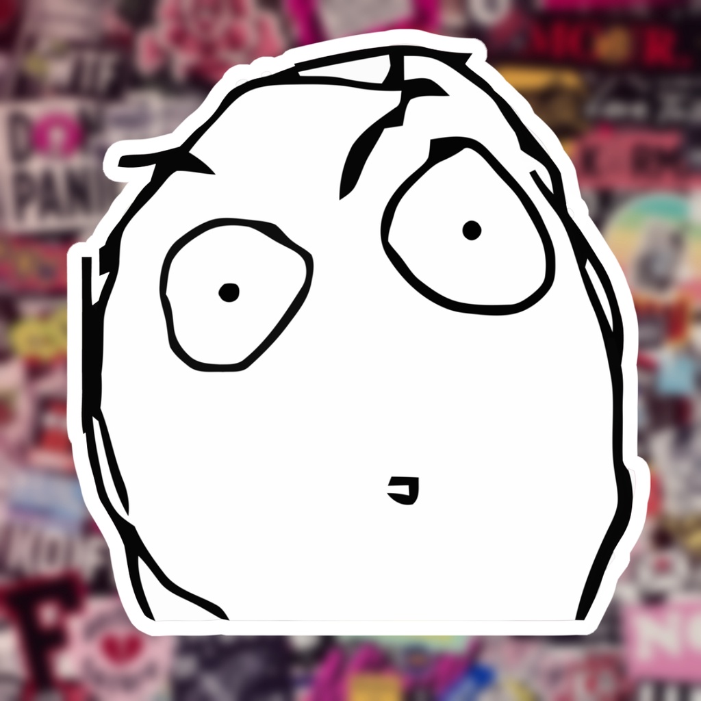 สติ๊กเกอร์ตลก 9Gag 004 2 ชิ้น Stickers MeMe สติกเกอร์ตลก | Shopee Thailand