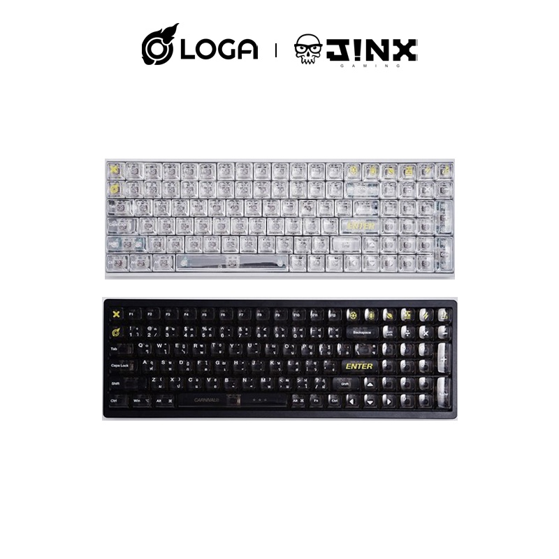 LOGA Crystal series : 132 keys clear keycap set - คีย์แคป | Shopee Thailand