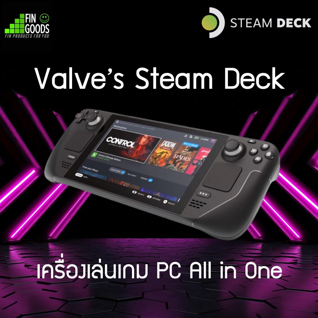 Steam Deck 🤩พร้อมส่ง เครื่องเล่นเกมพกพาสุดล้ำ จาก Valve ระบบ Linux ครอบ SteamOS แต่เล่นเกม ...