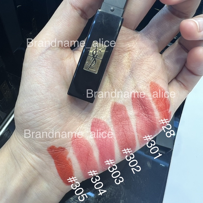 แท้💯 ลิป Ysl rouge pur couture the slim velvet radical 2g ลิปแบมแบม สี 301 | Shopee Thailand