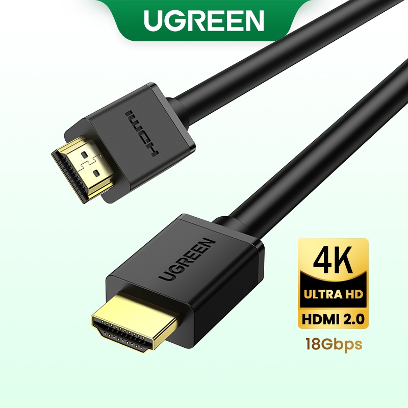 Ugreen สาย HDMI 4K HDMI 2.0 ตัวผู้ เป็น ตัวผู้ อะแดปเตอร์ HDMI ความเร็วสูง สําหรับ PC TV ...