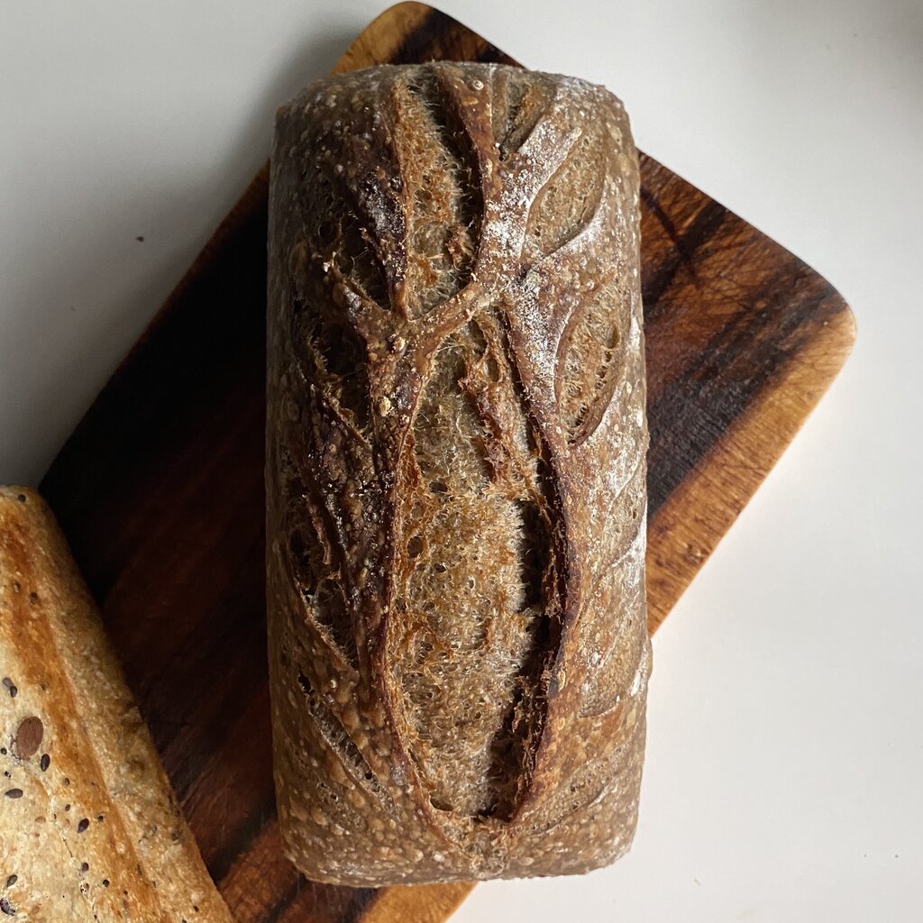 Roasted Rye Malt Sourdough Tin (เจ, 16% Whole Wheat, Vegan) | Shopee ...