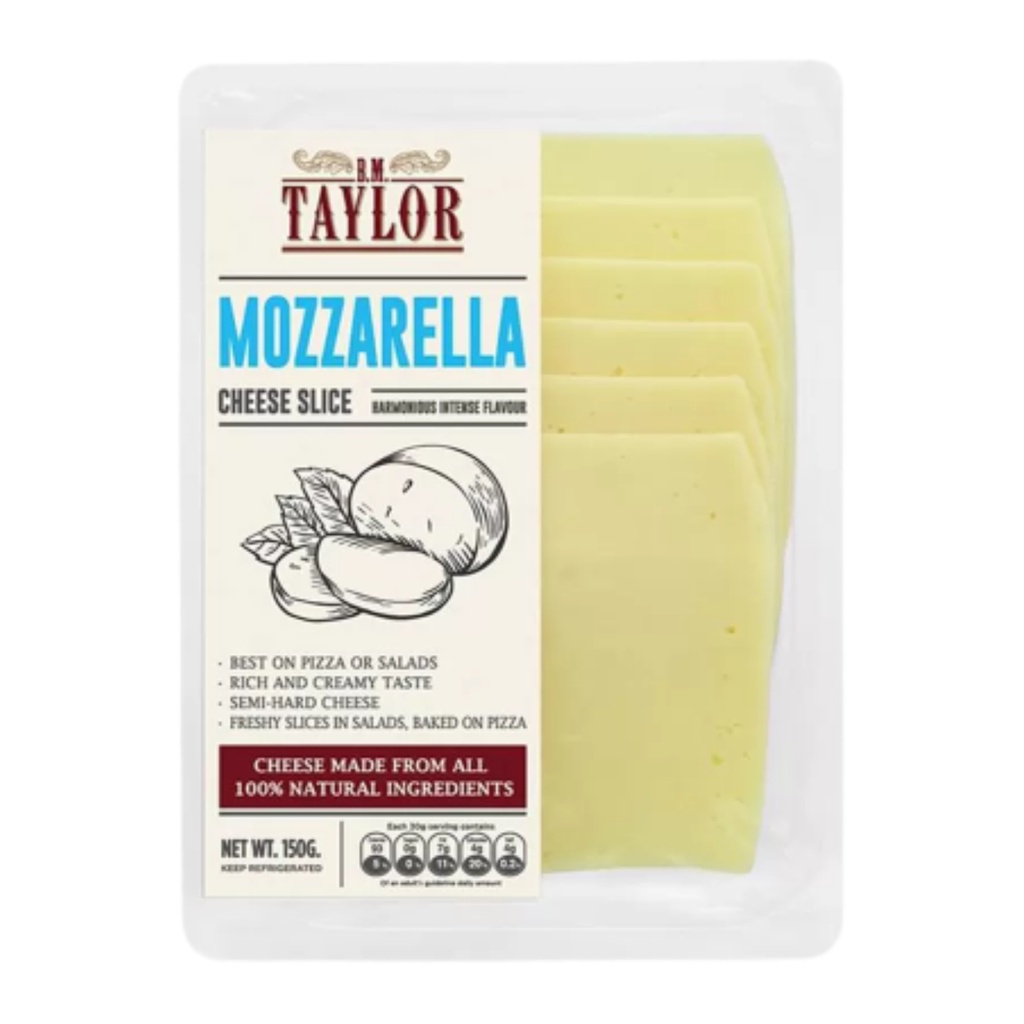 บีเอ็ม เทย์เลอร์ มอซซาเรลล่าชีสสไลด์ 150 กรัม - Mozzarella Cheese Slice ...
