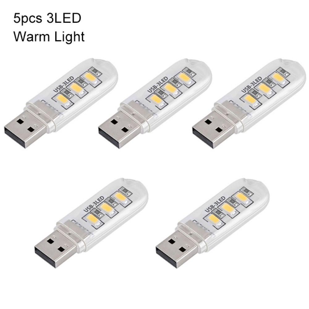 Forever ไฟอ่านหนังสือ LED DC5V USB แบบพกพา สีขาวอบอุ่น 5 ชิ้น | Shopee Thailand