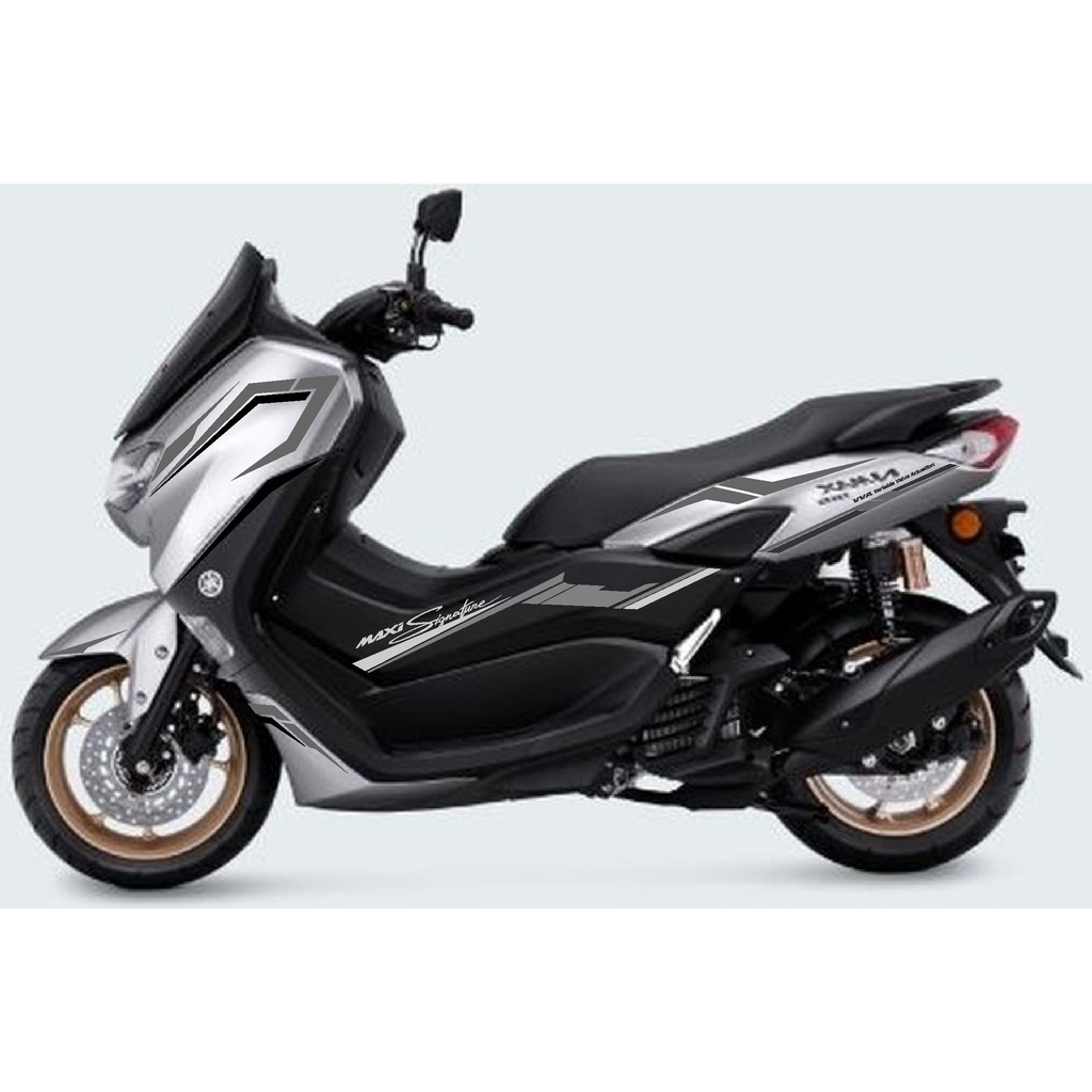 สติ๊กเกอร์ตัด CUTING STICKER ติดเสาสําหรับ yamaha all new nmax silver ...