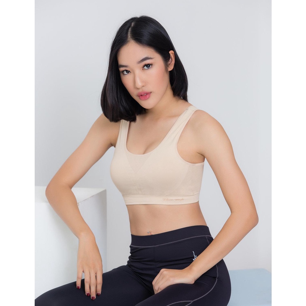 Cherilon Dansmate เชอรีล่อนแดนซ์เมท CURVE SUPPORT ท็อปบราหลังยู สีเนื้อ กระชับ ใส่สบาย ...