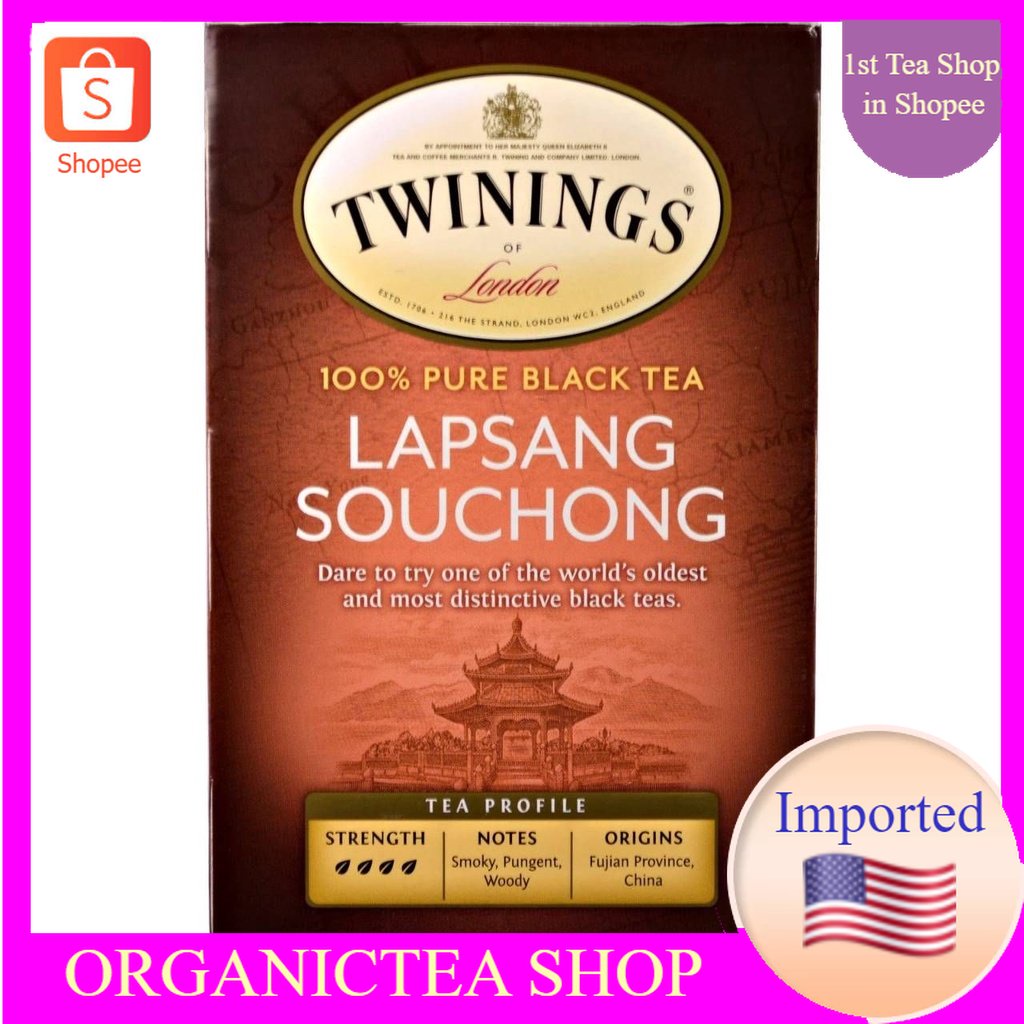 Twinings, 100% Pure Black Tea, Lapsan Souchong, 20 Tea Bags💚พร้อมส่ง💜 ...