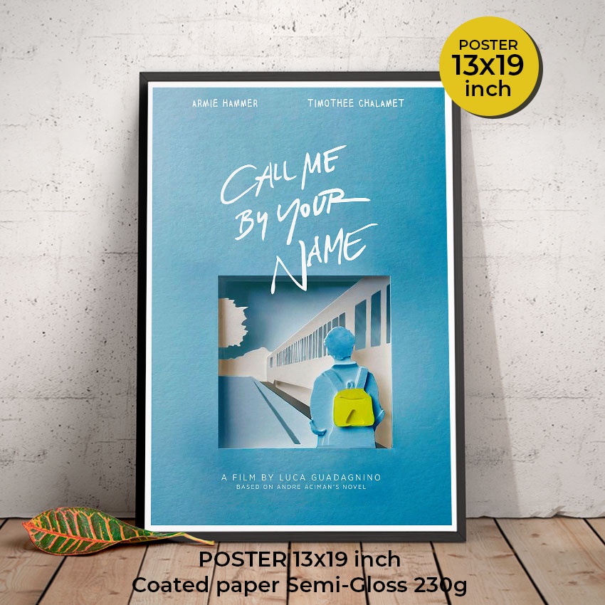 Call Me by Your Name Poster - Timothée Chalamet โปสเตอร์ภาพขนาด 33X48 ...