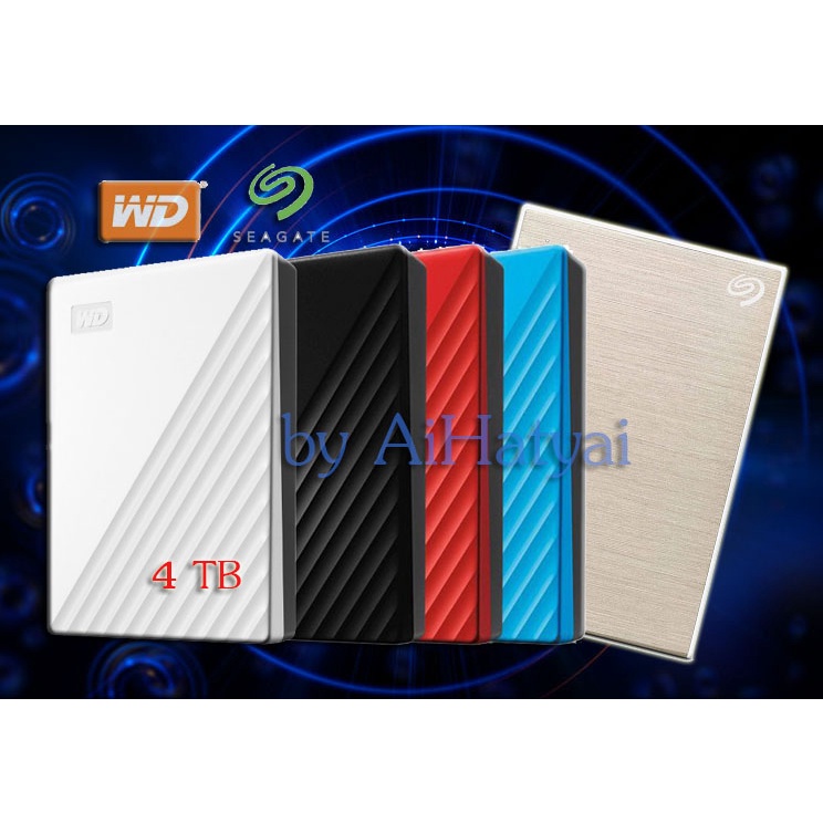 HDD Ex Seagate 4TB WD 4TB มือสอง สภาพใหม่ มีประกันเหลือ | Shopee Thailand