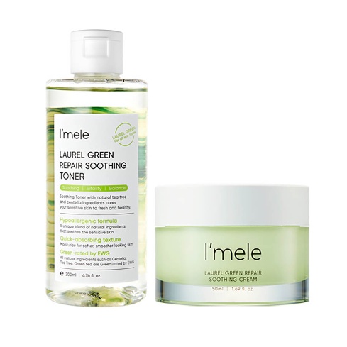 [I'mele] ครีมบํารุงผิว LAUREL GREEN REPAIR และโทนเนอร์ ผลิตในเกาหลี ...