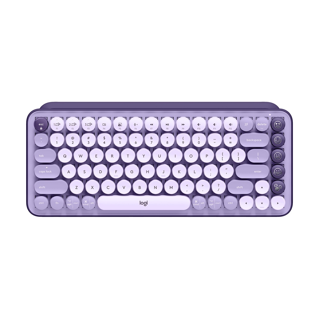 LOGITECH POP KEYS EN LAVENDER Wireless Mechanical Keyboard | Shopee ...