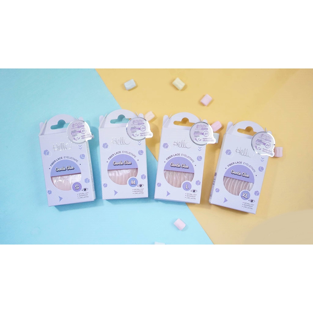 Hello Eyetape เทปติดตาสองชั้น มีกาวมาในกล่อง / HELLO GLUE FOR MESH ...