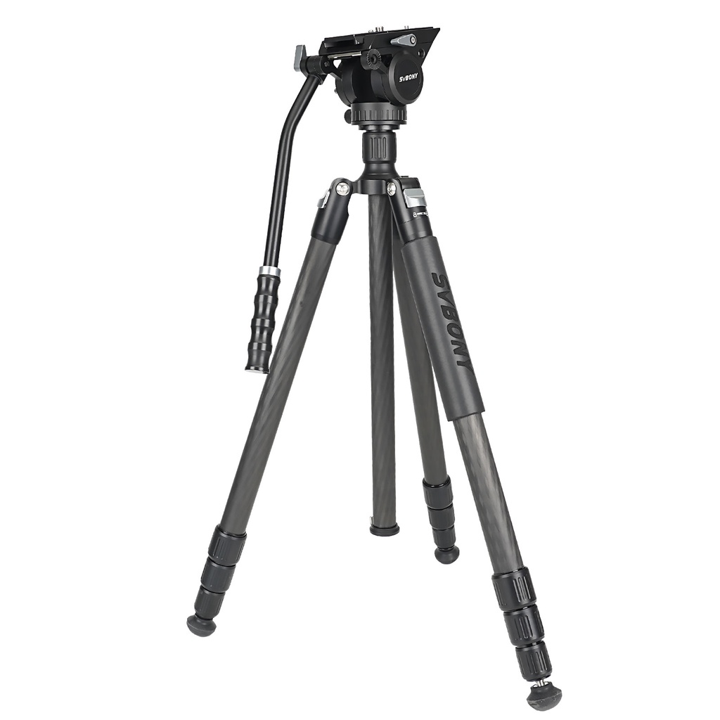 SVBONY SA410 ขาตั้งกล้อง โมโนพอด ท่อคาร์บอนไฟเบอร์ และหัวของเหลว SA409 ...