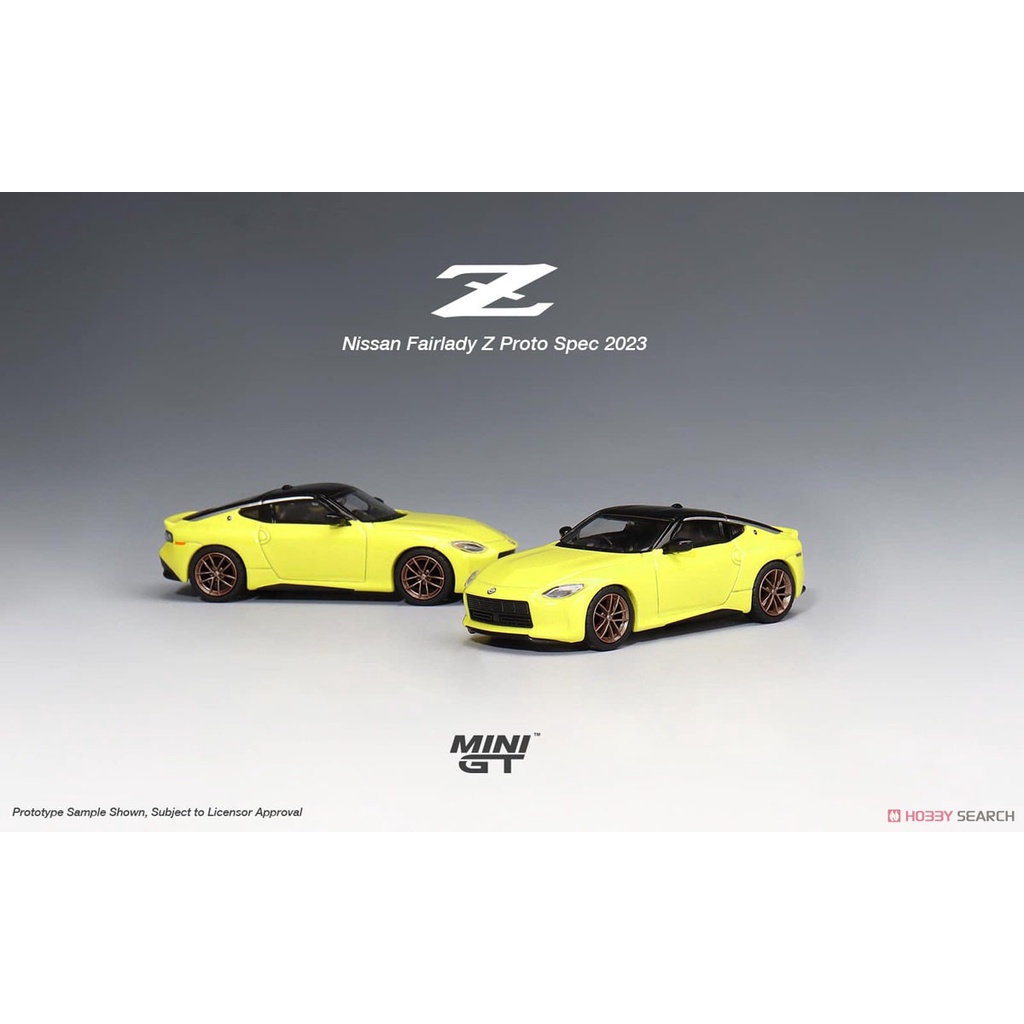 Nissan Fairlady Z Proto Spec 2023 Ikazuchi Yellow RHD 1/64 (MINI GT ...