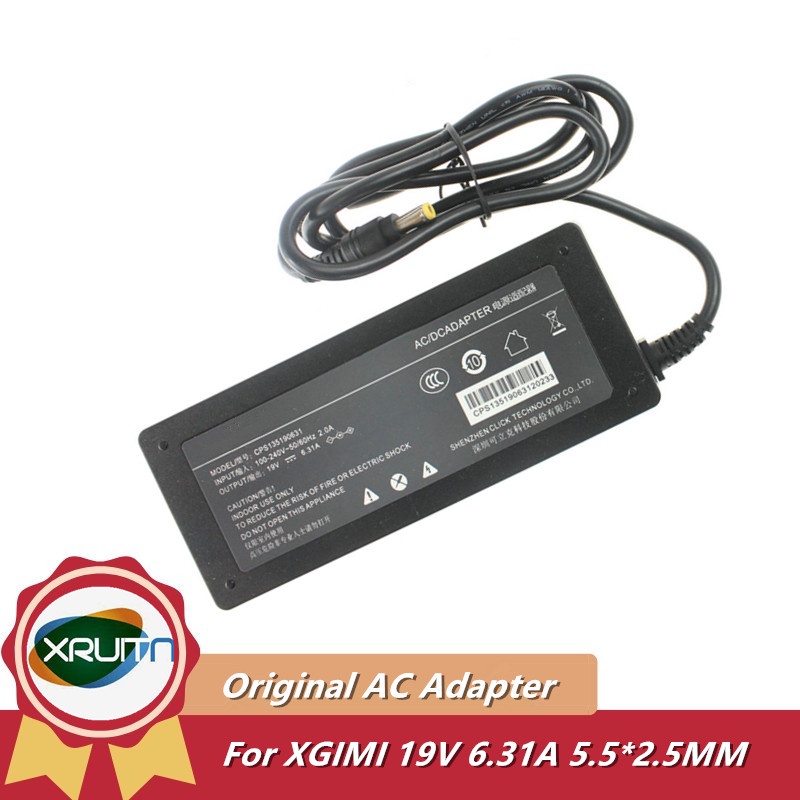 เอซีพีเอส135190631 19v 6.31A 120W AC Adapter Charger สําหรับ XGIMI ...