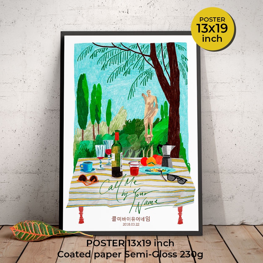 Call Me by Your Name Poster - Timothée Chalamet โปสเตอร์ภาพขนาด 33X48 ...