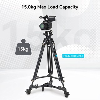 SmallRig Universal Photography Tripod Dolly, Heavy Duty with 3" Rubber ...