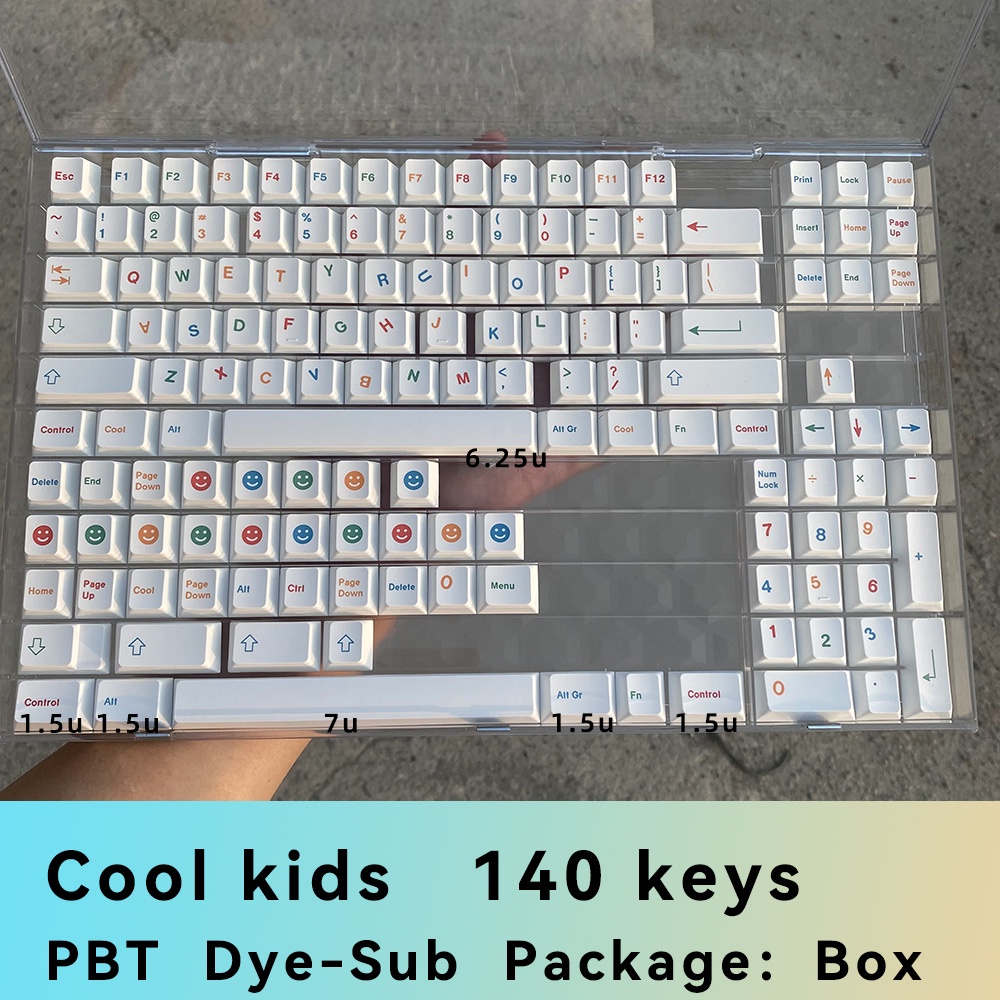Fast Shipping/cool kids Keycaps /Dye Sub /cherry profile /pbt fabric ...