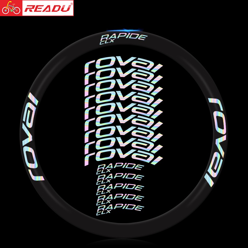 จัดส่ง 24 ชั่วโมง สติกเกอร์ติดขอบล้อจักรยาน ROVAL RAPIDE CLX กันรอยขีด ...