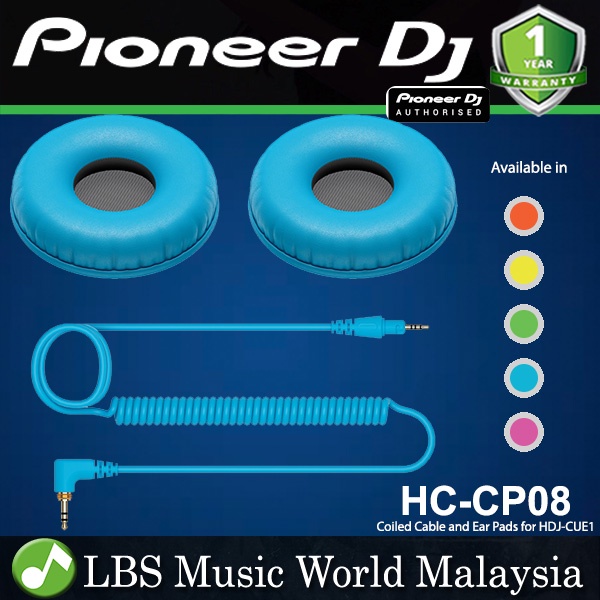 Pioneer DJ HC-CP08 สายเคเบิ้ล และแผ่นรองหูฟัง สําหรับหูฟัง HDJ-CUE1 ...