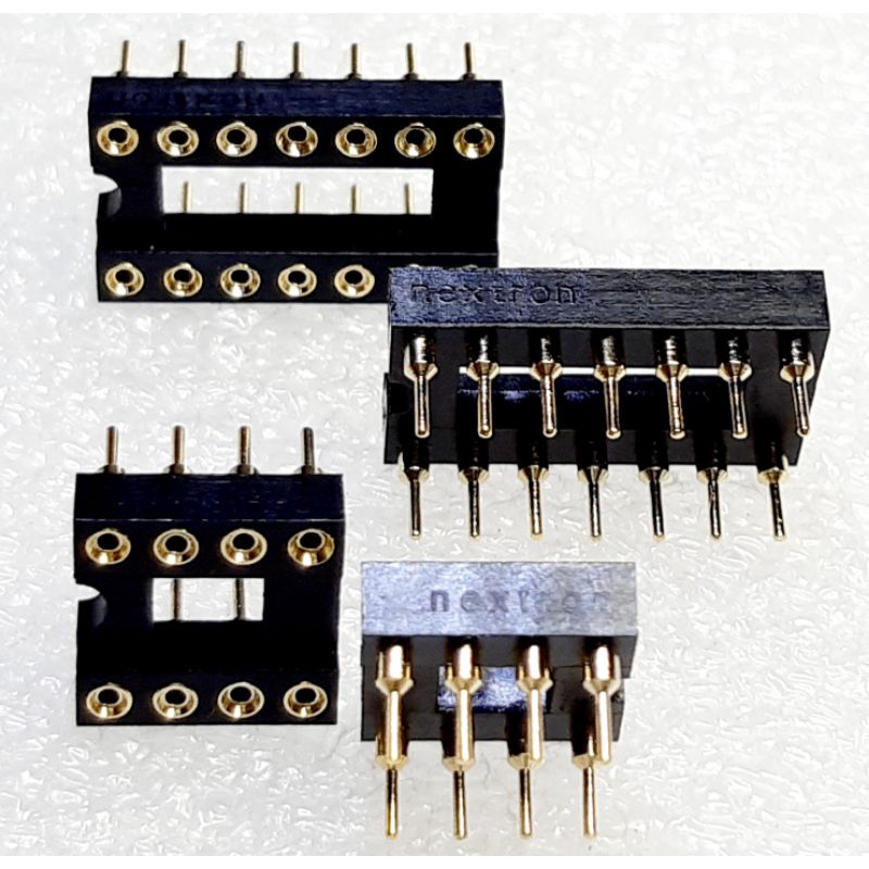 Nextron 8 Pin Socket IC ซ็อคเก็ต 8ขา 14ขา 8p 14p 8pin 14pin 8 pin 14 pin ขากลม ชุบทอง งานไต้หวัน ...