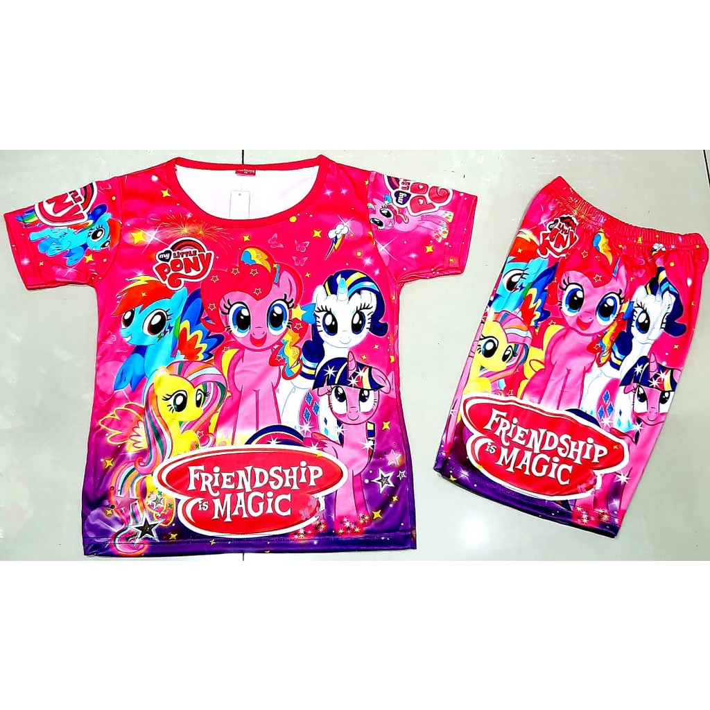 เด็กผู้หญิง LITTLEPONY CLOTHES/FRORY SET/ชุด pony little ไซส์ 4-14 ...