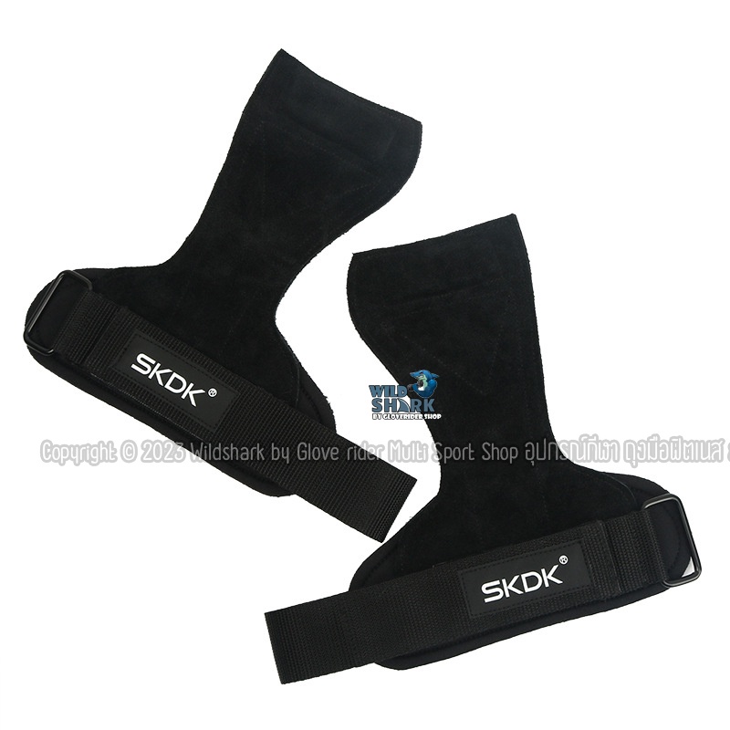 🔥🔥🔥ถุงมือฟิตเนส STRAPS Leather Grip pads & Strap SKDK หนังวัวแท้ (1คู่ ...