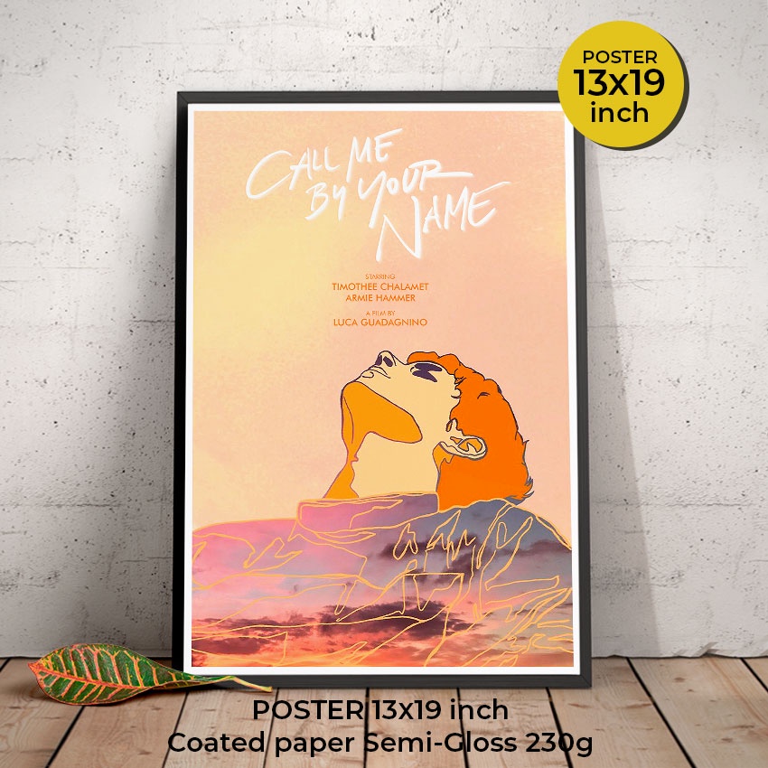 Call Me by Your Name Poster - Timothée Chalamet โปสเตอร์ภาพขนาด 33X48 ...