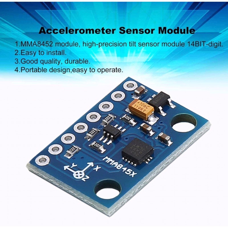MMA8452 Accelerometer Sensor Module Shield For Arduino Precision Tilt 14BIT Digital Three Axis ...