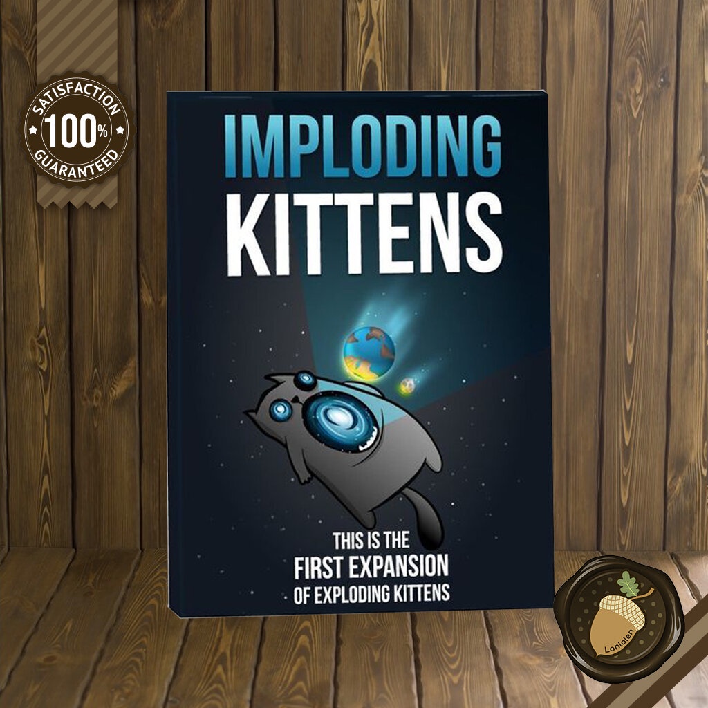 Exploding Kittens: Imploding Kittens ส่วนเสริม บอร์ดเกมแท้ คู่มือภาษาอังกฤษ | Shopee Thailand