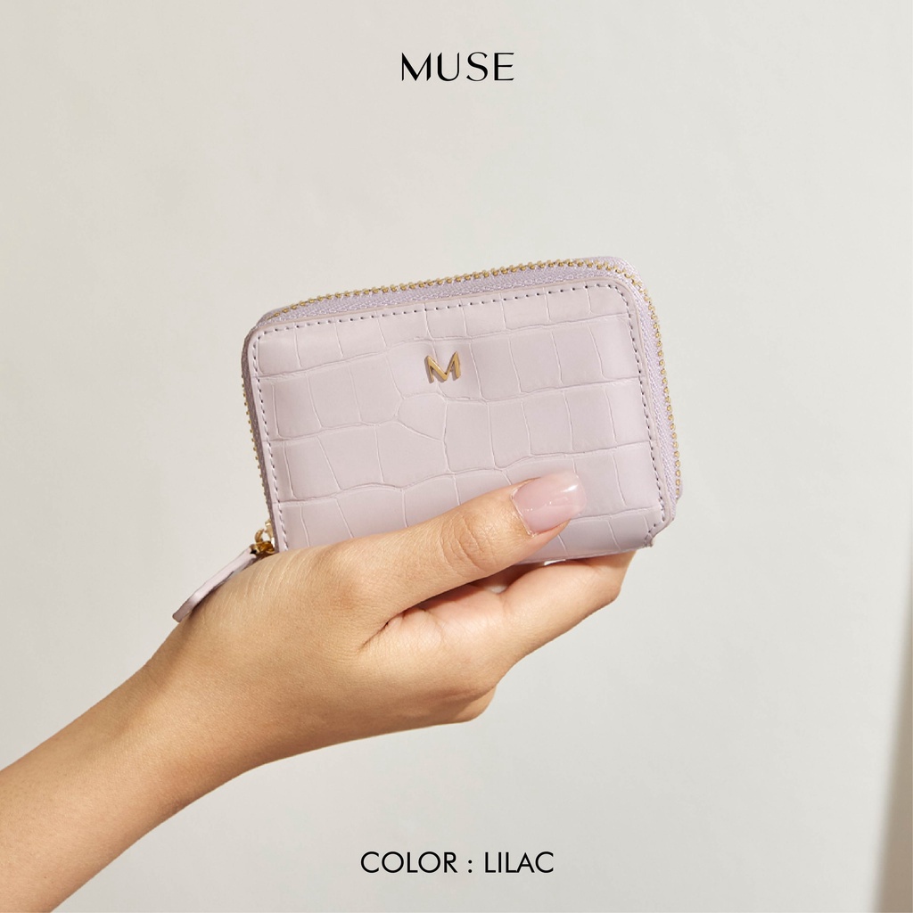 (ใส่โค้ด MUSE100 ลดเพิ่ม 100.-) MUSE Mini Zip Around Wallet กระเป๋า ...