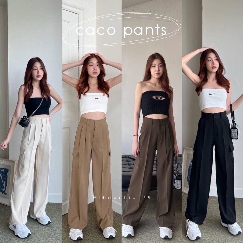 ใส่โค้ด SHECF15 ลด 30.- "Caco pants ( พร้อมส่ง ) | Shopee Thailand