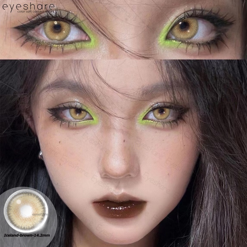 Eyeshare คอนแทคเลนส์ซีรีส์ไอซ์แลนด์ 2 ชิ้น คอนแทคเลนส์ธรรมชาติ ใช้งาน ...