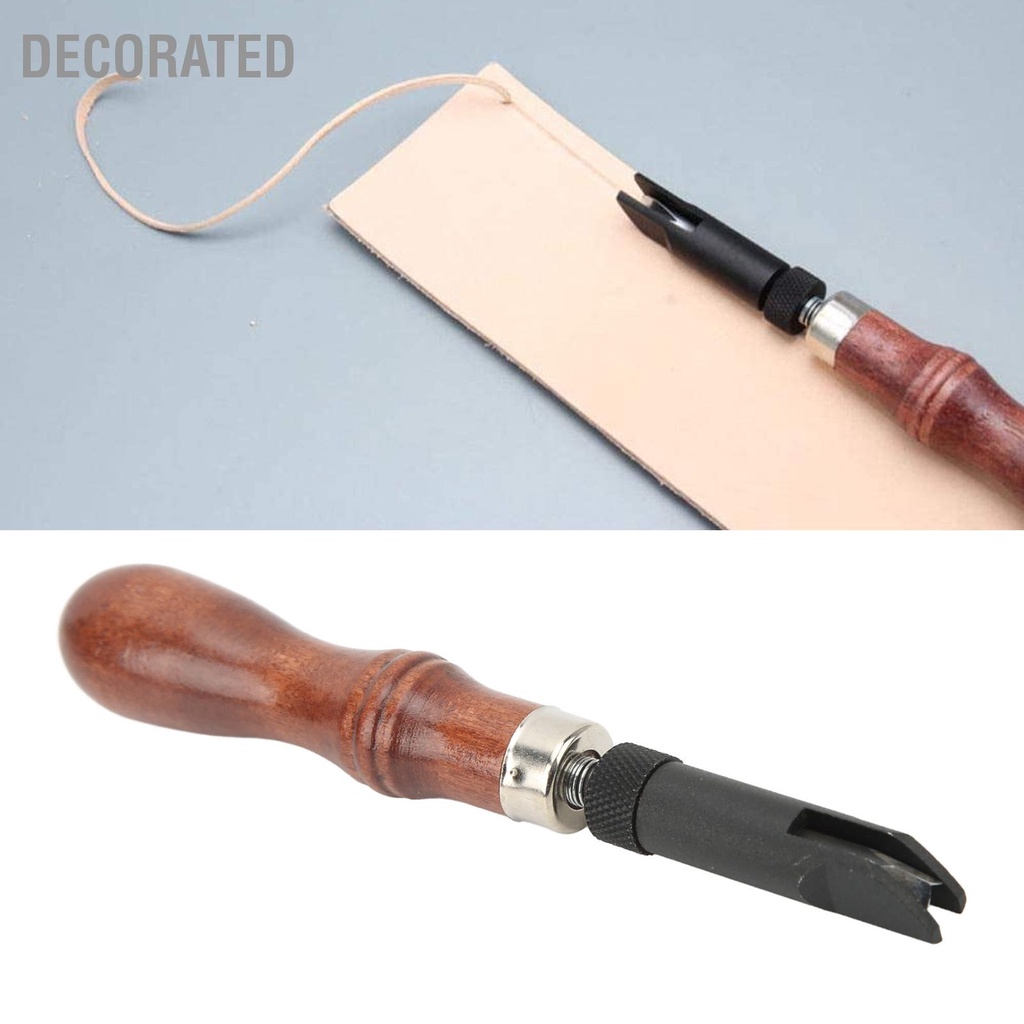 Decorated Leather Push Groover Hand Made DIY ไม้จับ V ประเภทความลึกที่ ...