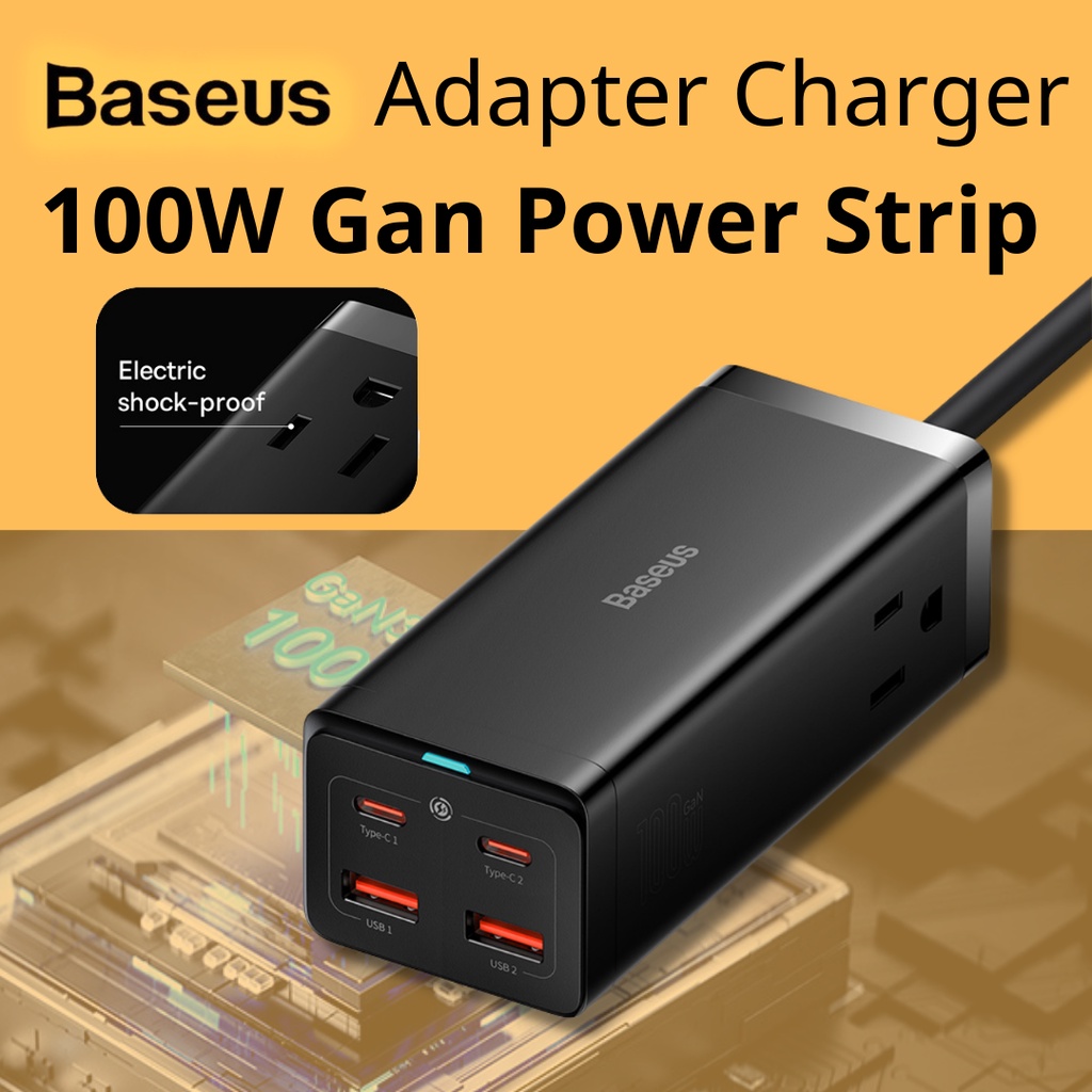 Baseus GaN Pro 100W หัวชาร์จชาร์จเร็ว Fast Charger อแดปเตอร์ชาร์จไว ...