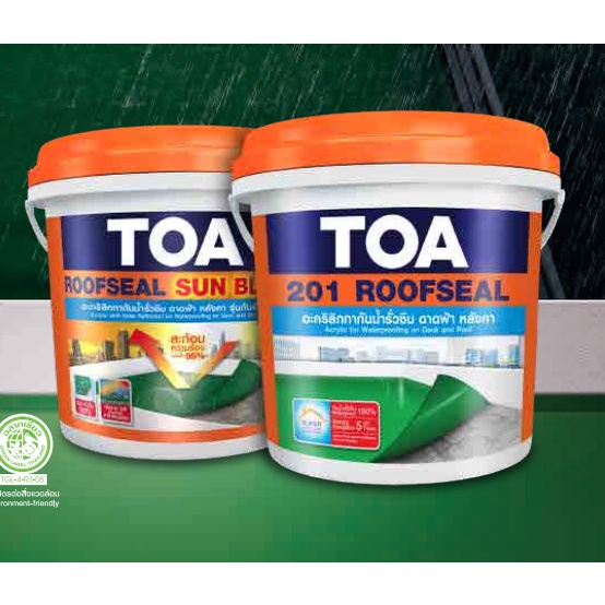 TOA รูฟซีล ซันบล็อค 1GL 4.0Kg. ROOFSEAL SUN BLOCK อะคริลิกทากันรั่วซึมดาดฟ้า |แกลลอน| TTR Store ...