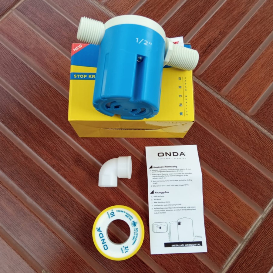 HORIZONTAL AUTOMATIC FAUCET STOP 1/2 ONDA // 1/2 นิ้ว AUTOMATIC FLOAT ...
