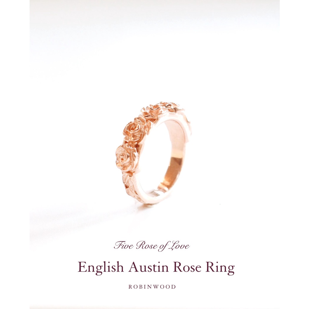 แหวน Valentine Five English Austin Roses Ring | Shopee Thailand